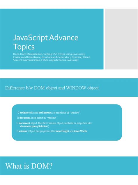 Javascript Advance Download Free Pdf Document Object Model Ajax