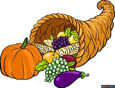 Cornucopia Drawing Pages