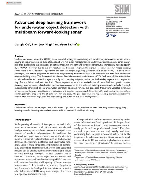 Pdf Advanced Deep Learning Framework For Underwater Object Detection With Multibeam Forward