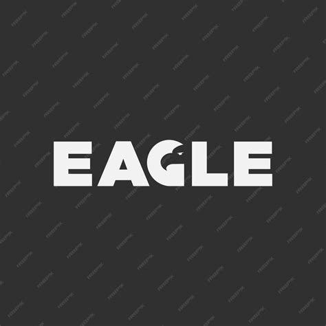 Premium Vector Vector Eagle Minimal Text Logo Design