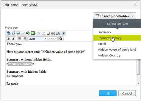 Customize Summary In Emails From Episerver Forms Gosso Optimizely