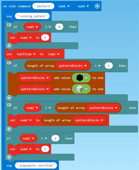 Creating Symmetric Patterns Using Makecode For Minecraft We Code Makecode