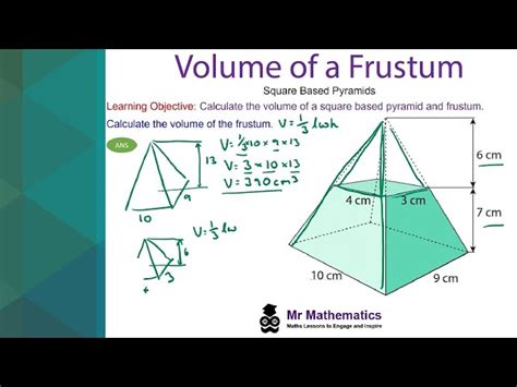 Frustum Volume Of A Square