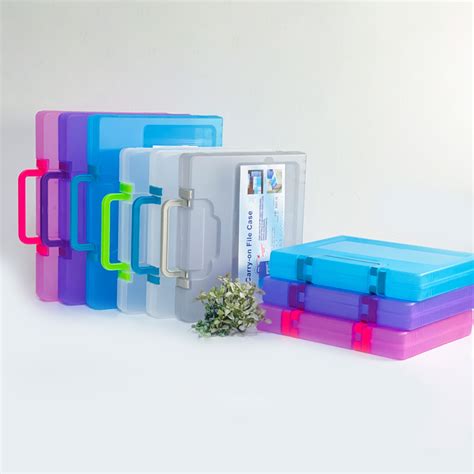 SG Stock A B PP Transparent Box File File Organiser Storage Box Document Folder