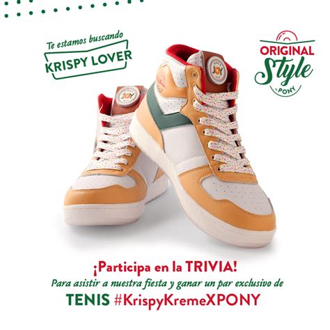 Tenis Krispy Kreme X PONY City Wings Original Glazed Hi Krispy Kreme