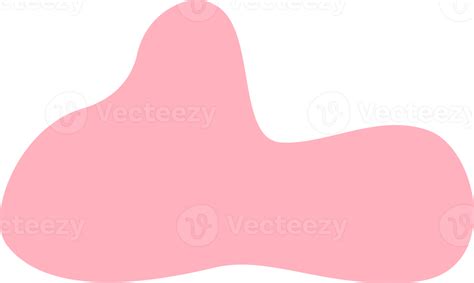 Freestyle Shape Abstract Art With Pink Pastel Tone 12628373 Png