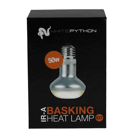 White Python Ir A Basking Lamp