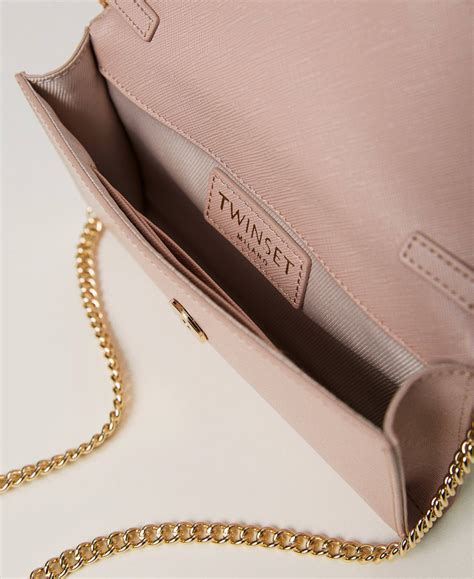 Phone Holder With Flap And Oval T Woman Pink Twinset Milano