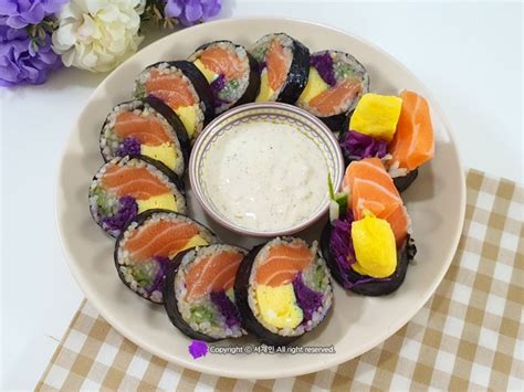 연어김밥 만드는법 다이어트 연어김밥 소스♪ 네이버 블로그