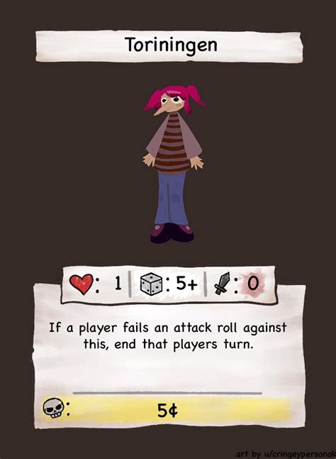 Made A Custom Toriningen Card Based Off Yume Nikki Not My Art R
