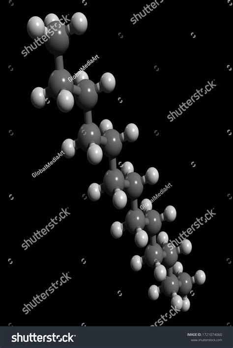 3d Model Tridecane Any Alkane Hydrocarbon Stock Illustration 1721074060
