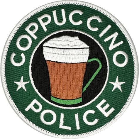 Coppuccino Police Novelty Patch Chicago Cop Shop