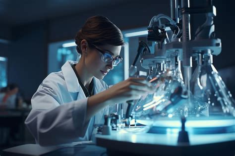 Premium Ai Image A University Lab Technician Conducting Experiments