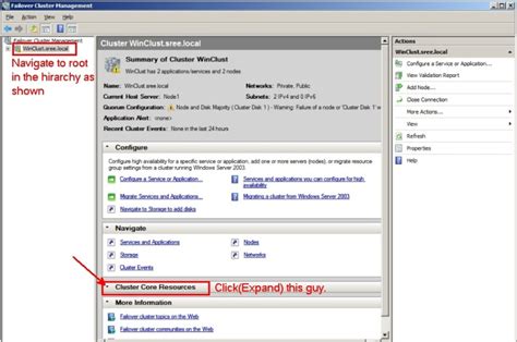 Cluster Group In Failover Cluster Manager Windows Server 20082008r2