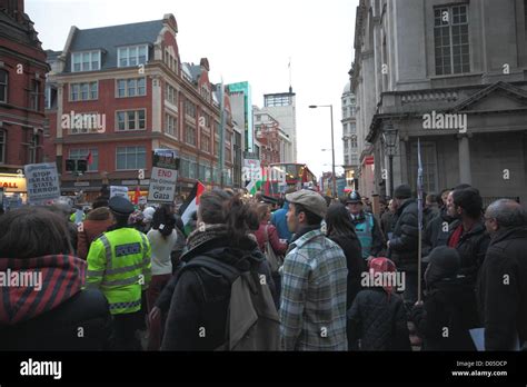 Saturday 17th November 2012 Israeli Embassy London Protest Around