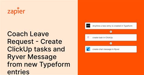 Anytime A New Entry Is Created In Typeform Create Task In ClickUp And