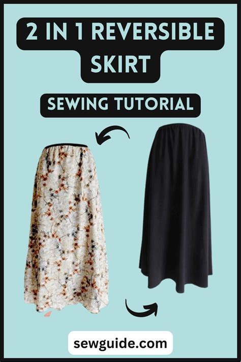 Sew A Reversible Skirt Easy 2 In 1 Skirt Pattern And Tutorial