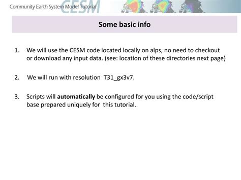 Ppt Cesm Tutorial Basic Script Modifications Powerpoint Presentation Id1583391