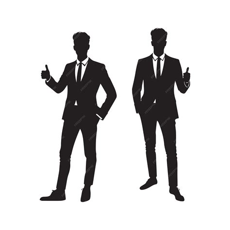 Premium Vector Businessman Silhouette Businessman Vector Illustration