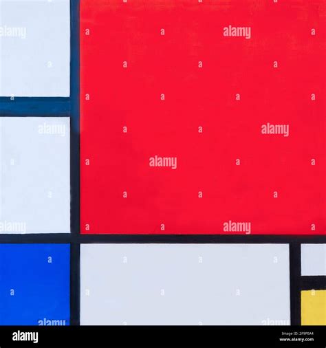 Piet Mondrian Composition Blue Red Yellow Dutch Painter Painting Art Hi