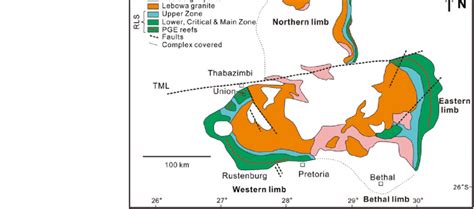 Simplified Geological Map Of The Bushveld Complex Download Scientific