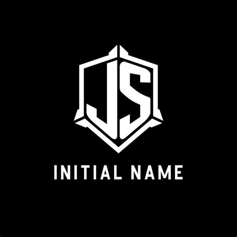 Js Logo Initial With Shield Shape Design Style 24301067 Vector Art At Vecteezy