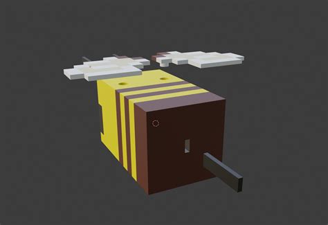 Free Stl File Minecraft Bee Figurine 🐝・3d Printing Design To Download・cults