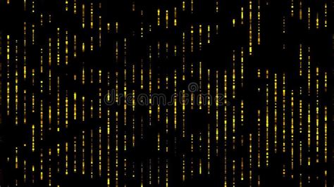 Golden Abstract Background Yellow Code Graphic Or Decorating Glitter Backdrop Stock Footage