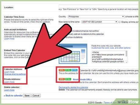 How To Link To Google Calendar Steps With Pictures Wikihow