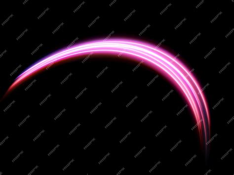 Premium Vector Red Light Wave Effect On Black Background