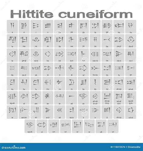 Set Of Monochrome Icons With Hittite Cuneiform Alphabet Stock Vector Illustration Of Ancient Set Of Monochrome Icons With Hittite Cuneiform Alphabet Stock Vector Illustration Of Ancient