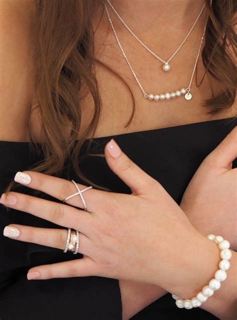 Pearl Stacking Ring In Sterling Silver — Jewellery Co Australia