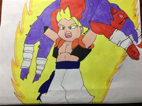Chibi SSJ Gogeta Vs Chibi Janemba Drawing DragonBallZ Amino
