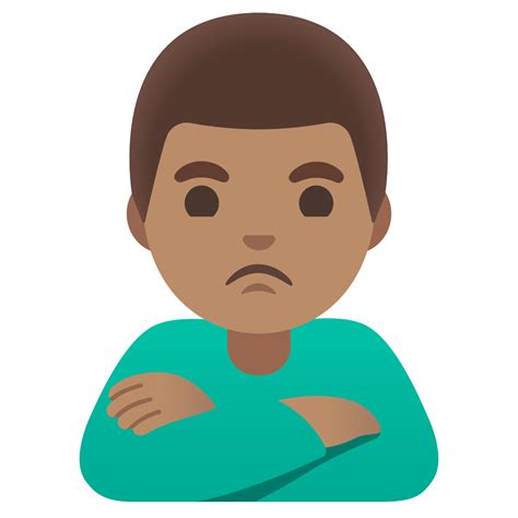 🙎🏽‍♂️ Man Pouting Medium Skin Tone Emoji