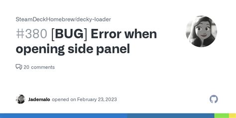 Bug Error When Opening Side Panel · Issue 380 · Steamdeckhomebrew