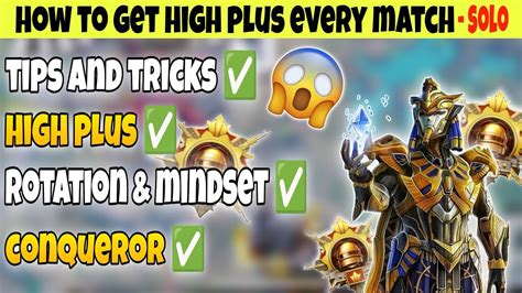Platinum To Conqueror Best Strategy SOLO Conqueror Mindset Tips