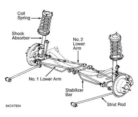 An Illustrated Guide To The Undercarriage Components Of A 2014 Toyota Camry