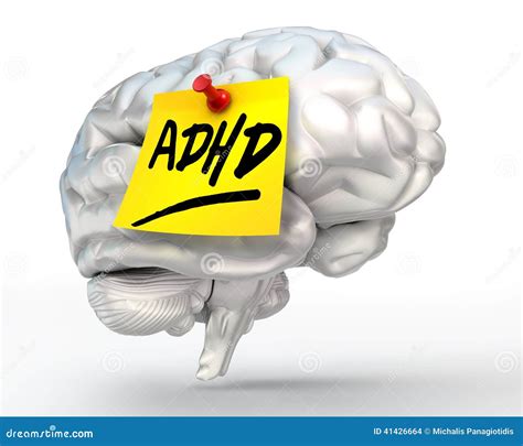 Adhd Brain Concept Attention Deficit Hyperactivity Disorder