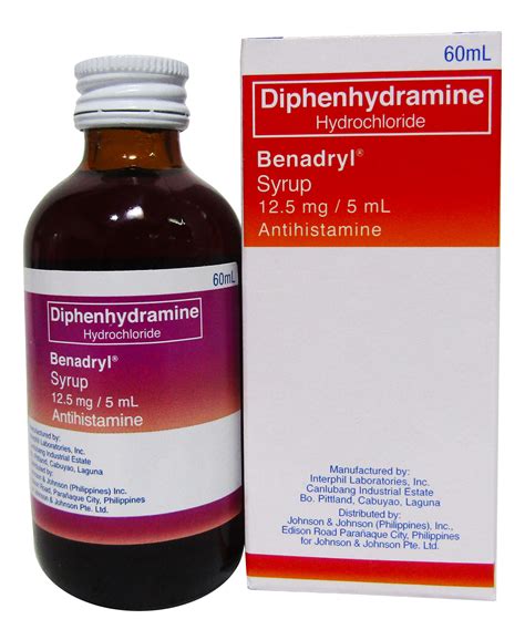Benadryl 12 5mg 5ml Syrup 60ml St Joseph Drug Online Store