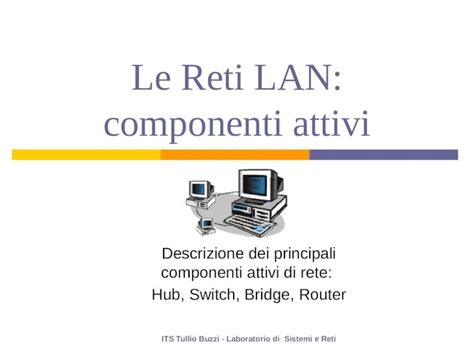 Ppt Le Reti Lan Componenti Attivi Descrizione Dei Principali