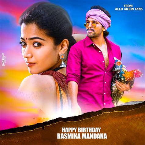 Rashmika Mandanna On Twitter Allu Arjun And Rashmika Hd Phone