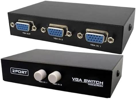 Mak World VGA In Out Port VGA Switch Press Button To Way VGA Video Switch For Computer