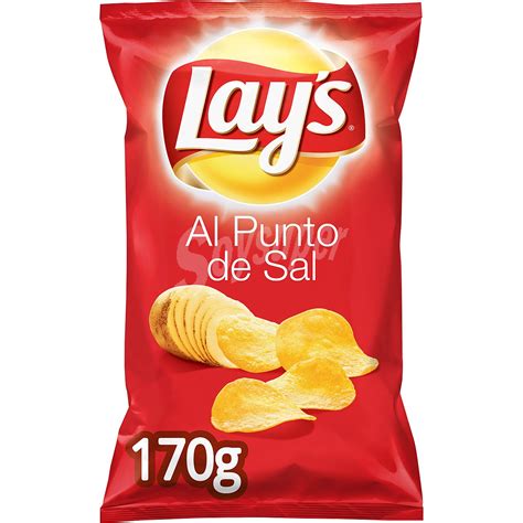 Lay S Patatas Fritas Lisas Con Sal Al Punto De Sal 170 G