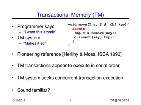 Ppt Is Transactional Memory An Oxymoron Powerpoint Presentation Free Download Id285335