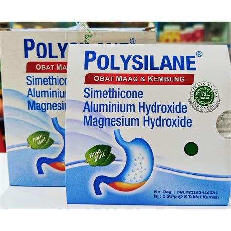 Jual Polysilane 𝟏 𝐒𝐓𝐑𝐈𝐏 𝐈𝐒𝐈 𝟖 𝐓𝐀𝐁𝐋𝐄𝐓 𝐊𝐔𝐍𝐘𝐀𝐇 Meredakan Asam Lambung