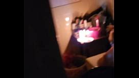 Voyeur Peeping Through Windows Outdoors Random Passerby Looking Into Bedroom And Filming Naked