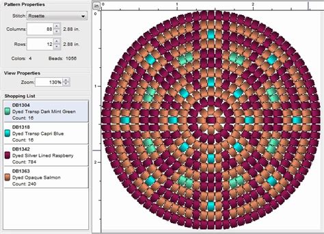Imaginesque Beading Pattern 45 Round Motif