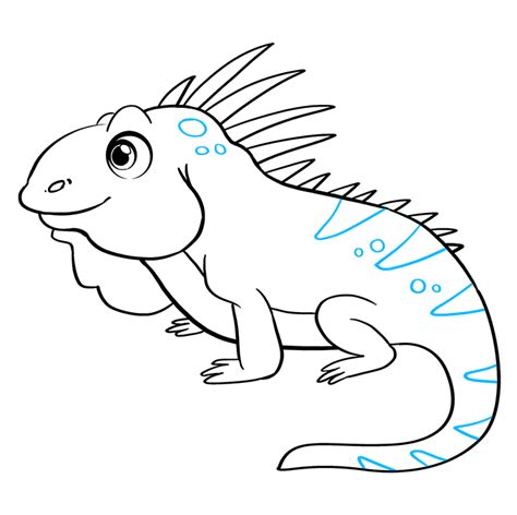 How To Draw An Iguana Really Easy Drawing Tutorial