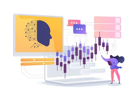 ai in stock trading abstract concept vector illustration stock