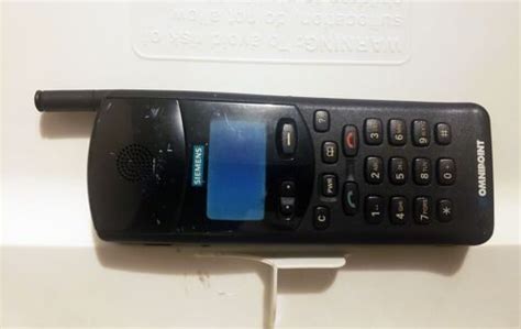 Omnipoint Siemens G1050 Vintage Cellphone Black 1997 Phone Battery